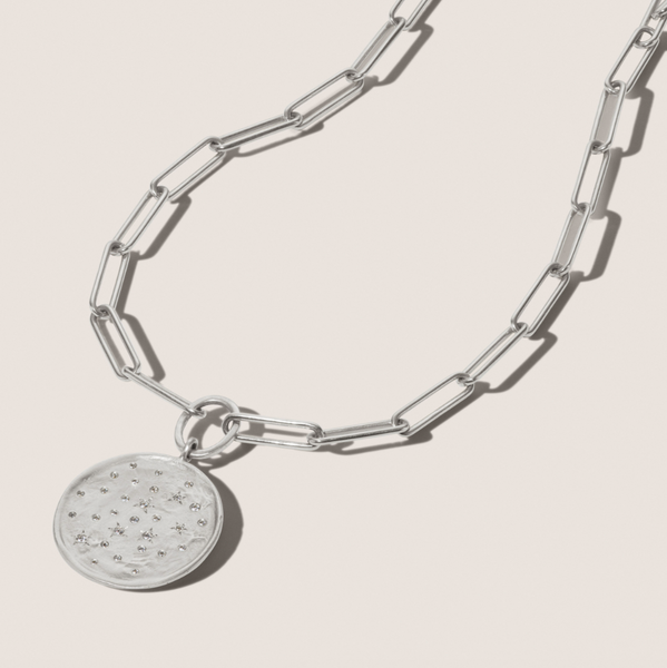 Diamond Medallion Necklace Large – Selina King